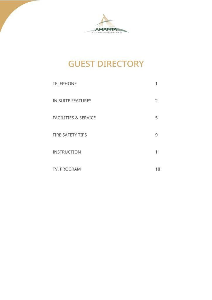 Hotel Directory - Amanta Hotel & Residence